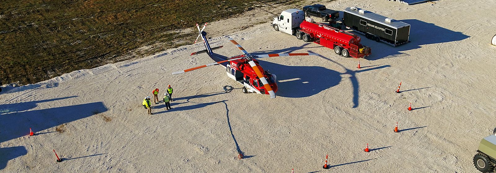 Helicopters replace massive transmission lines toppled by Hurricane ...