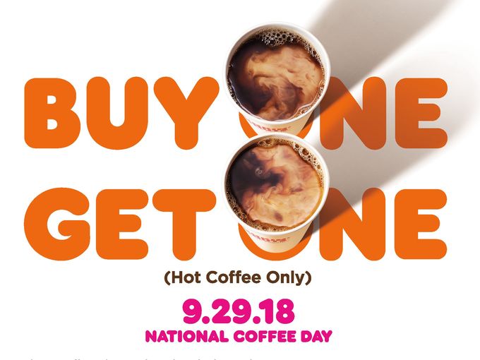 National Coffee Day Offer Image | Dunkin'