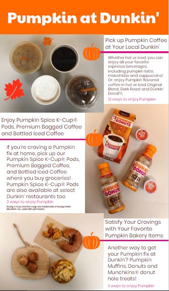 It’s The First Day of Fall and That Means All Things Pumpkin! | Dunkin'