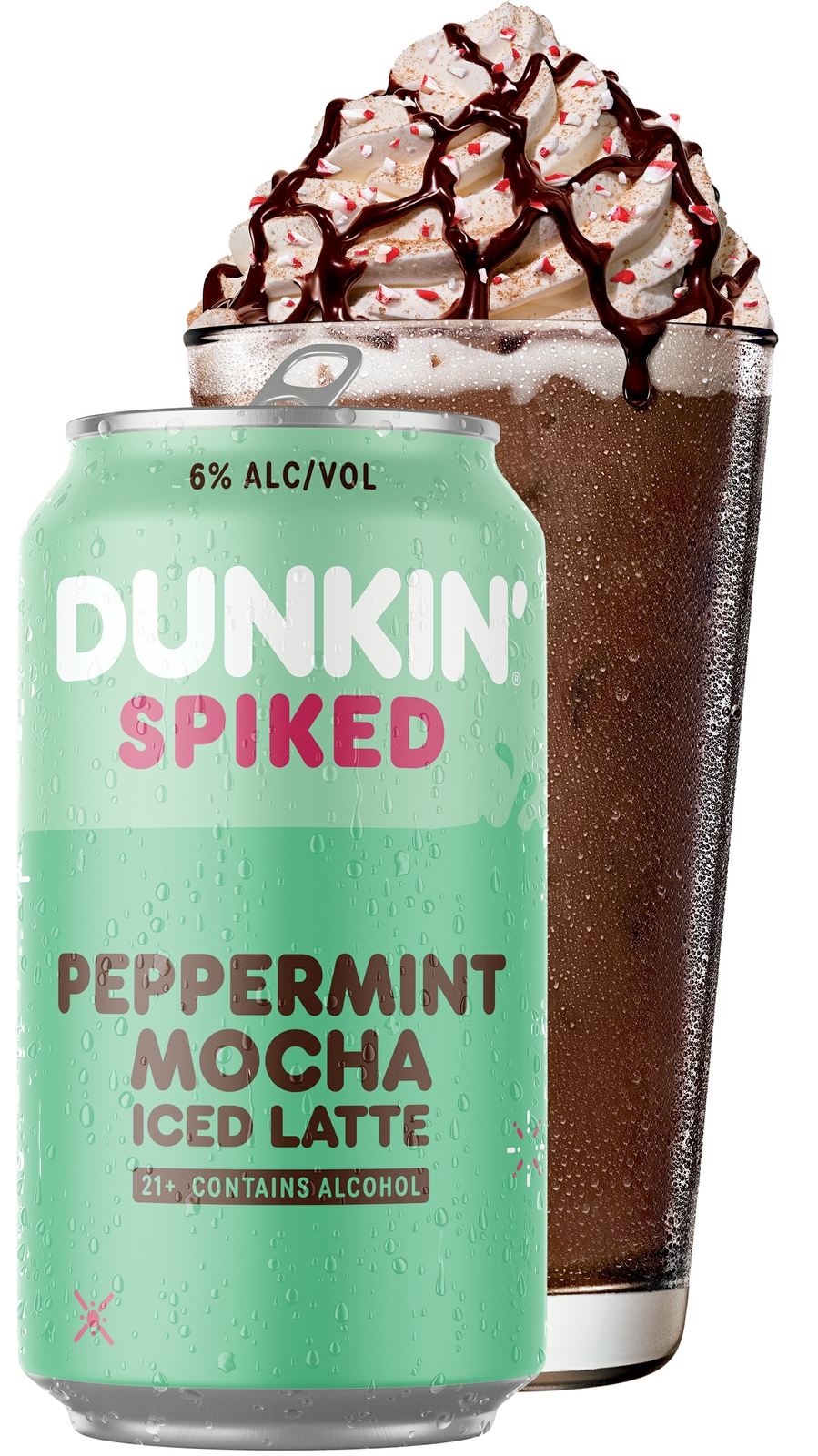 Feeling Festive? Unwrap the New Dunkin’ Spiked Peppermint Mocha Iced ...