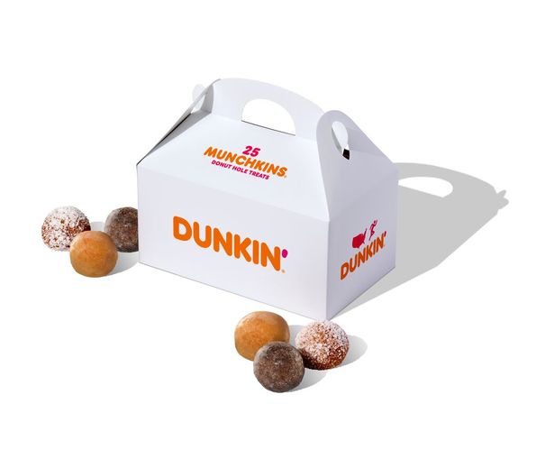 box of dunkin donuts munchkins