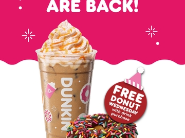 Dunkin' Free Donut Wednesdays | Dunkin'