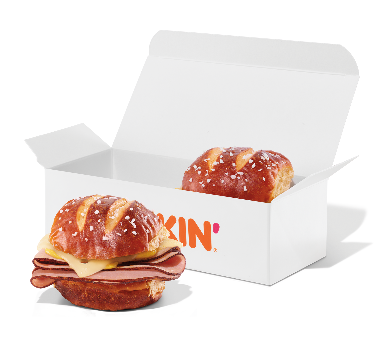 Dunkin' Ham & Swiss Pretzel Sliders | Dunkin'