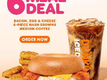 Dunkin Donuts Breakfast Menu