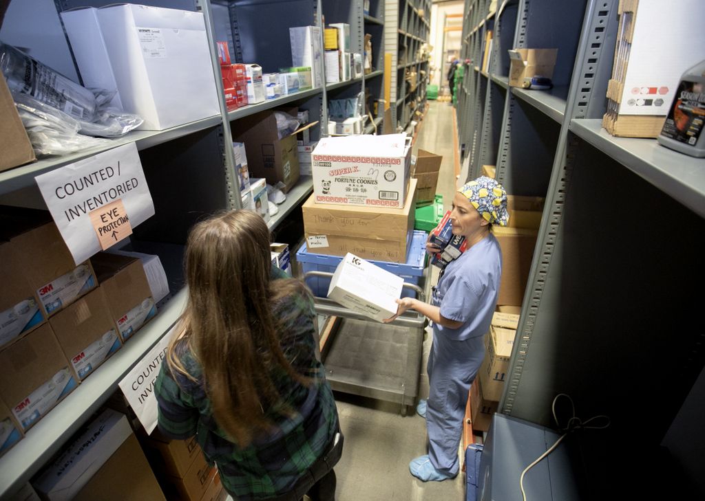 Sorting donations |OHSU News