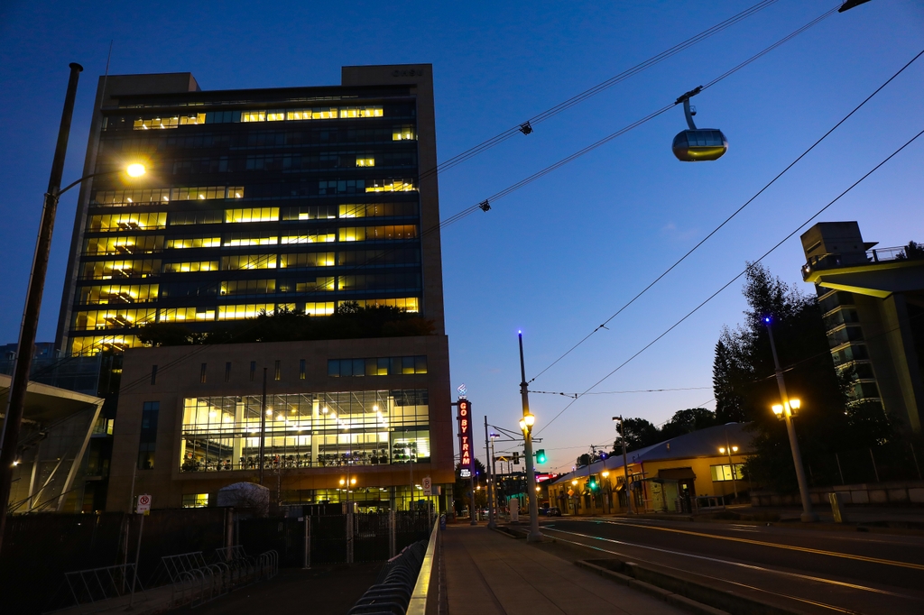 OHSU Waterfront at Night |OHSU News