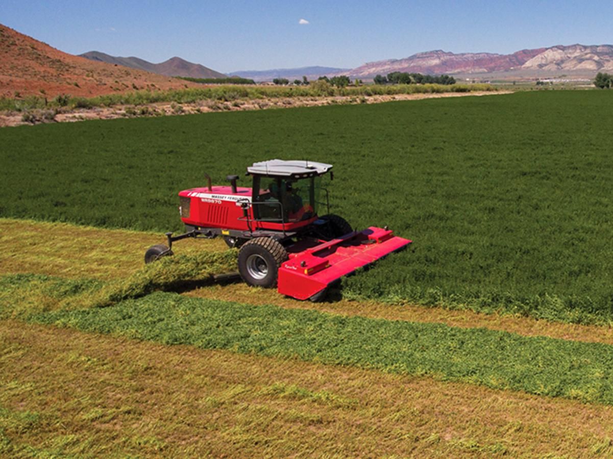 Hesston by Massey Ferguson Introduces Triple Windrower Attachment | AGCO