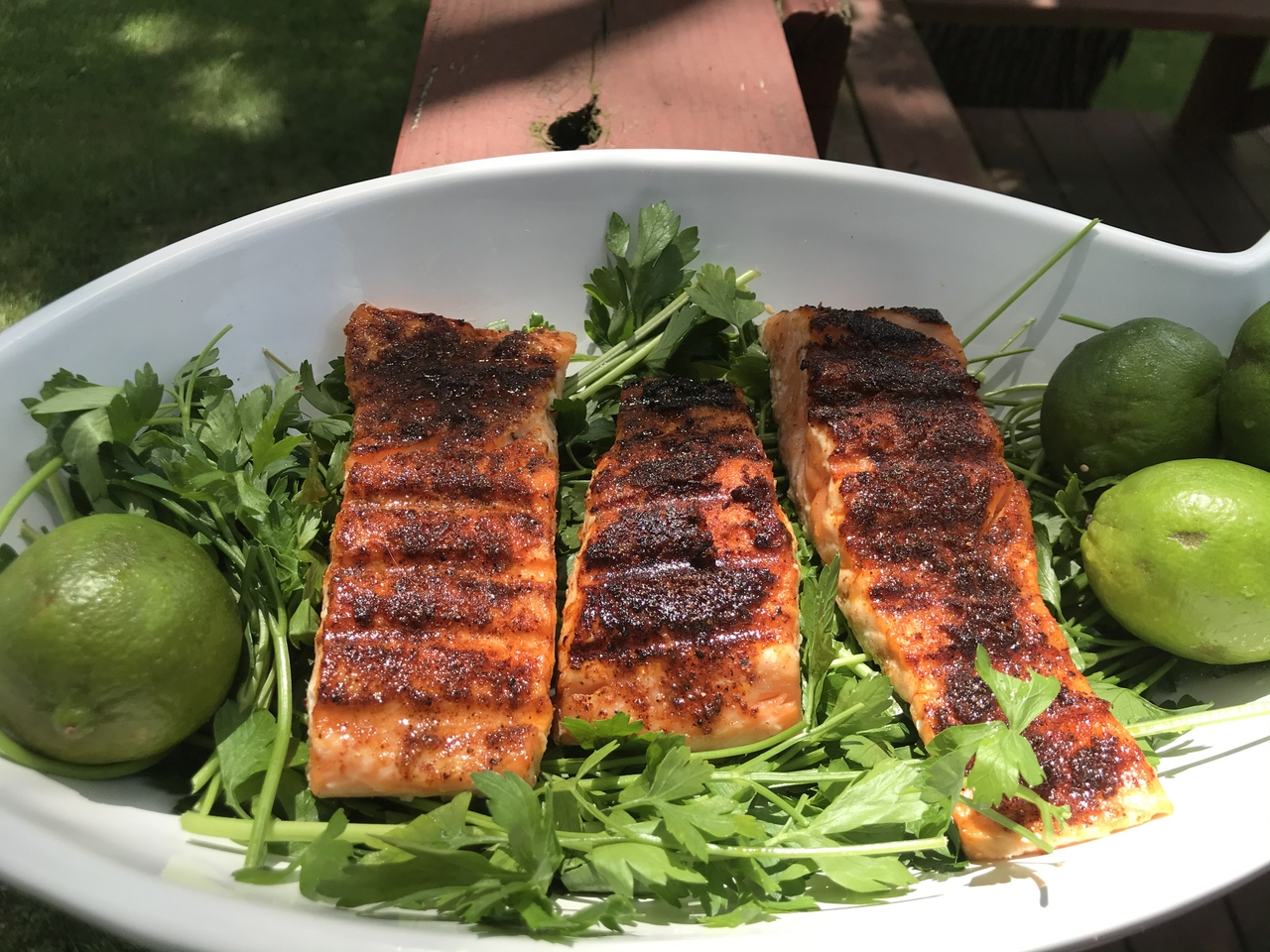 Grilled sweet and spicy salmon: Low in fat, high in taste | Novant ...