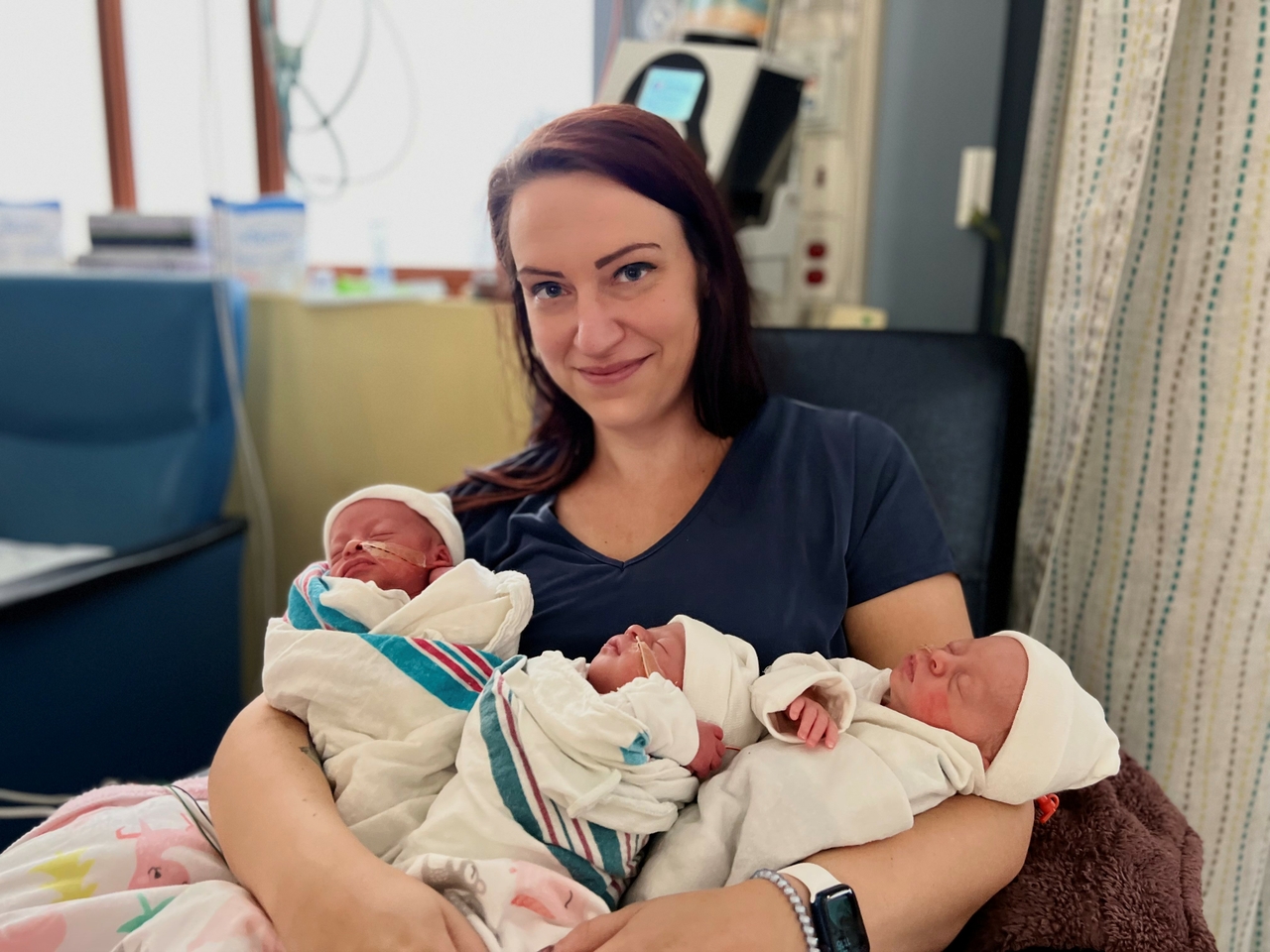 Charlotte family ‘shocked’ to learn they were having triplets | Novant ...