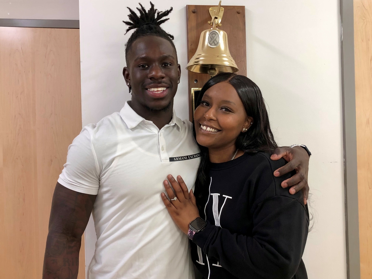 She rang the bell when she finished chemo. Another ring was waiting for ...