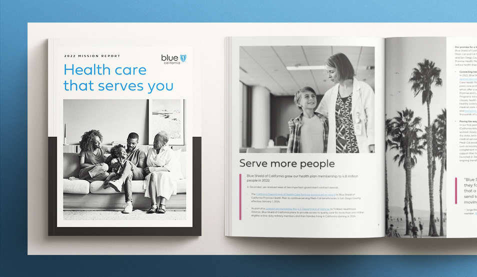 Blue Shield of California Releases 2022 Mission Report: A Letter from ...