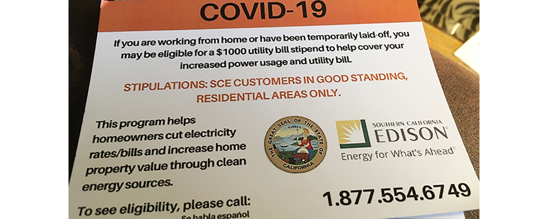 Be Wary of Impostors Offering COVID-19 Relief | Energized by Edison