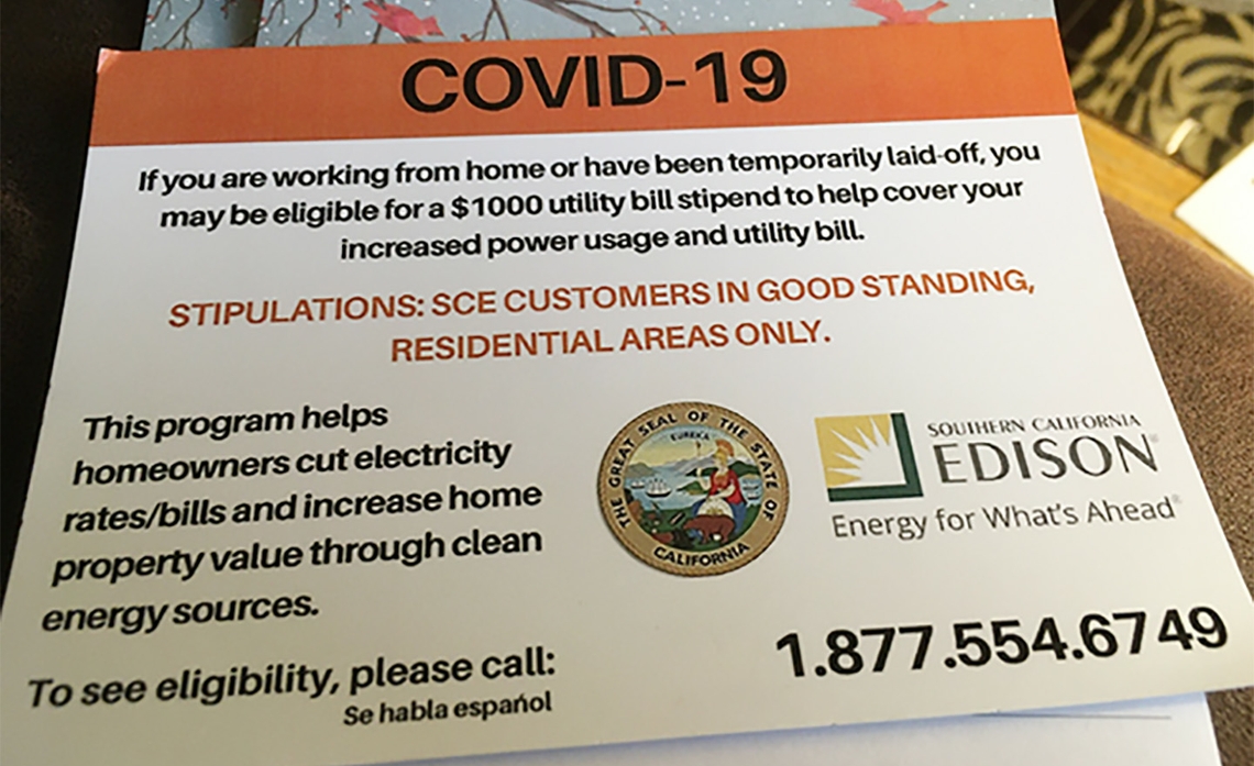 Be Wary of Impostors Offering COVID-19 Relief | Energized by Edison