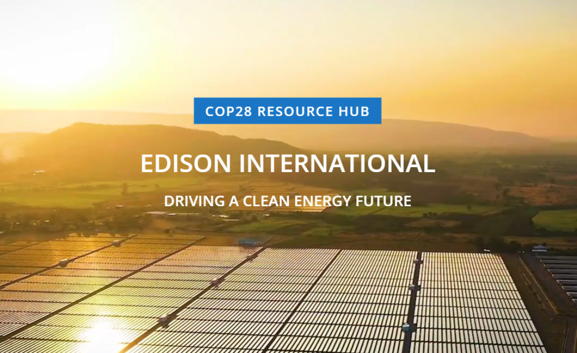 Edison COP28 Resource Hub | Energized by Edison