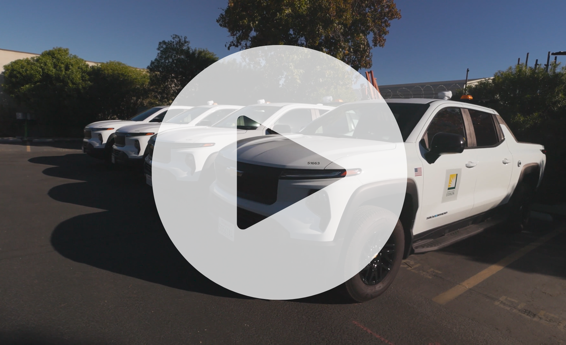 VIDEO: SCE and General Motors Showcase Electric Work Pickup Trucks ...