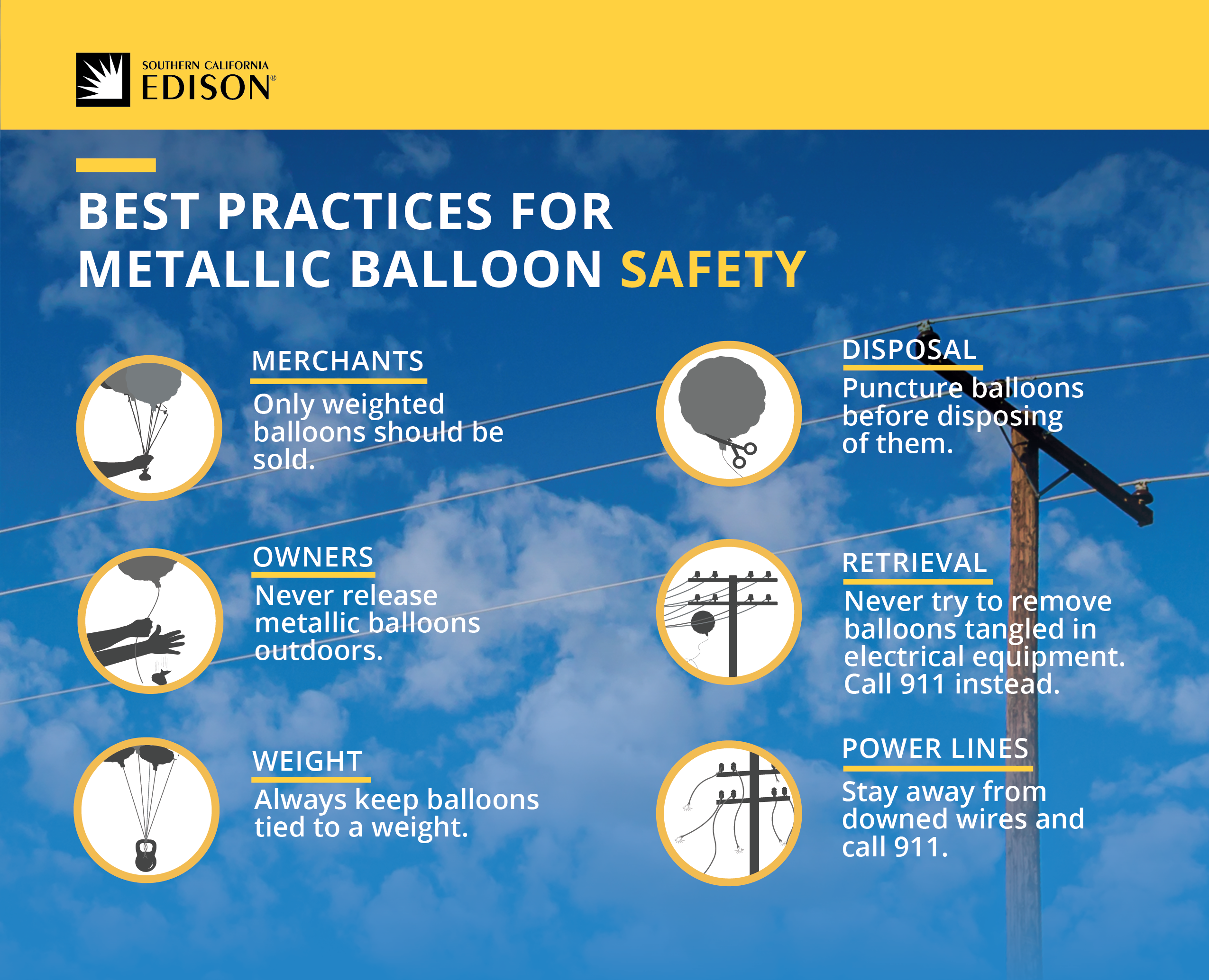 Keep Metallic Balloons Weighted and Away From Power Lines | Energized ...