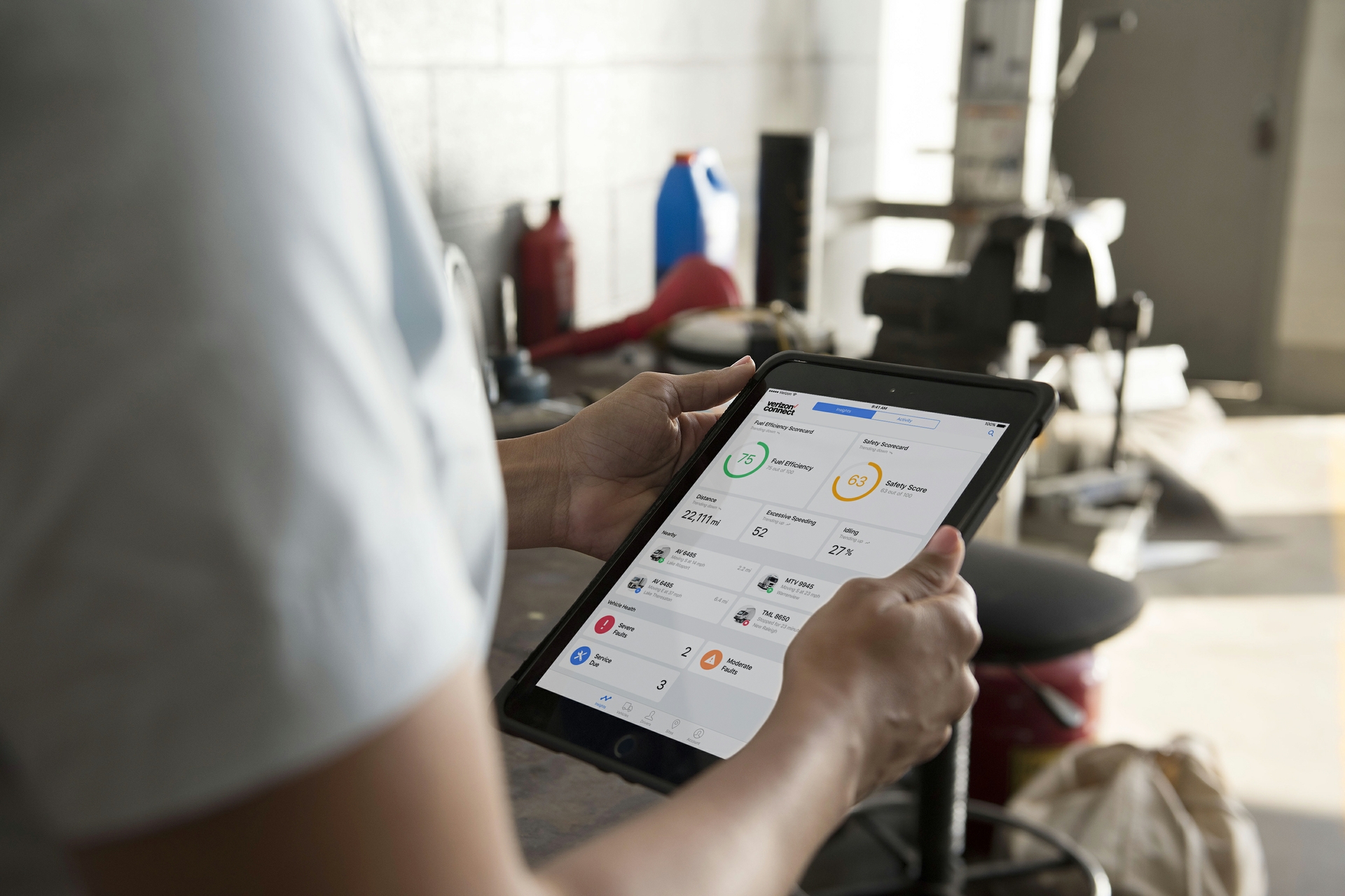 Verizon Connect -Tablet Interface | Verizon Media Resources