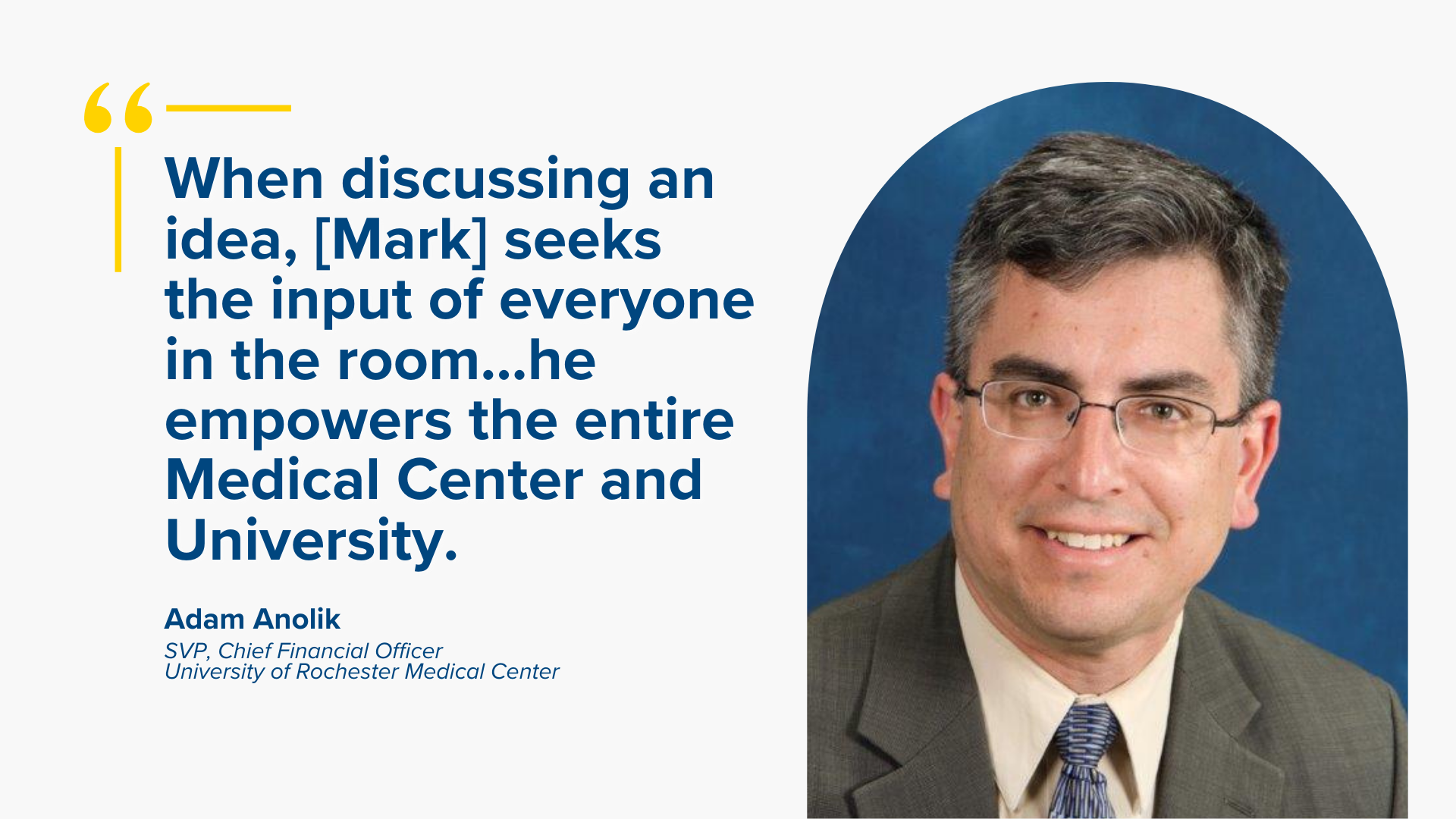 How Mark Taubman Transformed URMC | URMC Newsroom