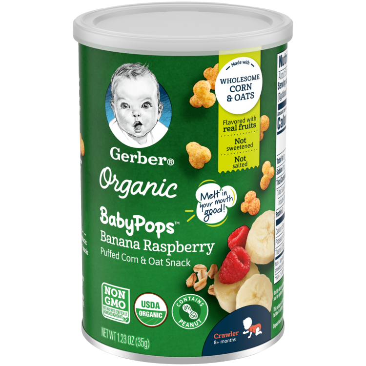 Gerber® Launches New Organic Snack Line BabyPops™ for Crawlers Learning ...