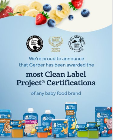 Gerber Announces Clean Label Project Certifications of Now More Than 80 ...