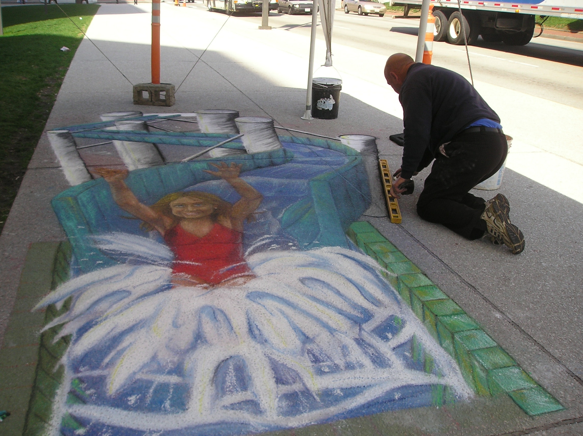 Photo | chalk-artist-baltimore | Carnival Cruise Line