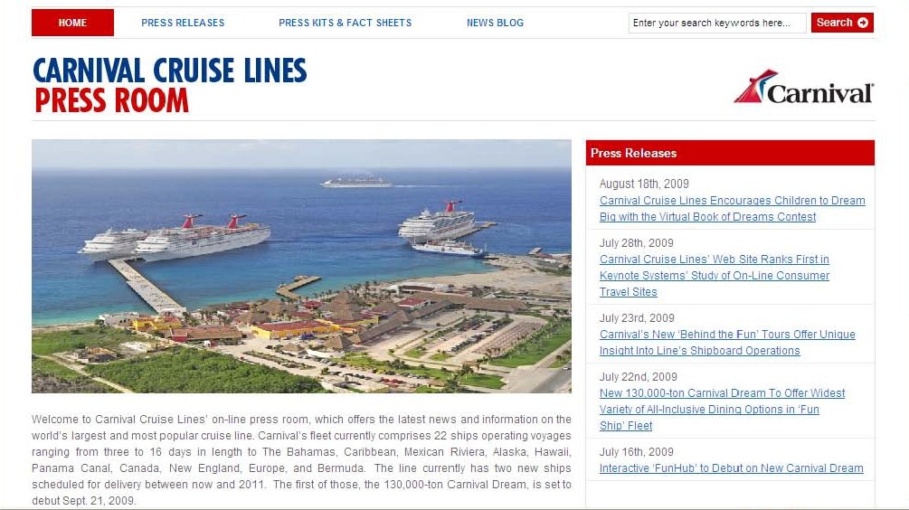 Photo | PR website | Carnival Cruise Line