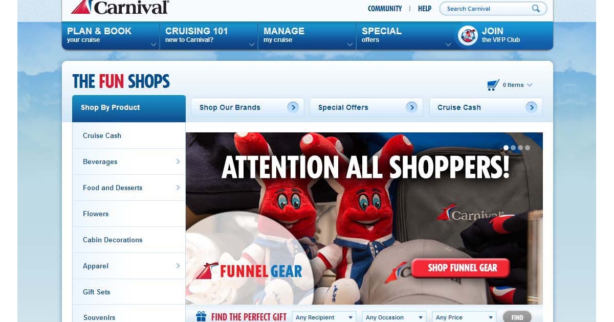 Carnival Cruise Lines Debuts ‘The Fun Shops’ Online Retail Section ...