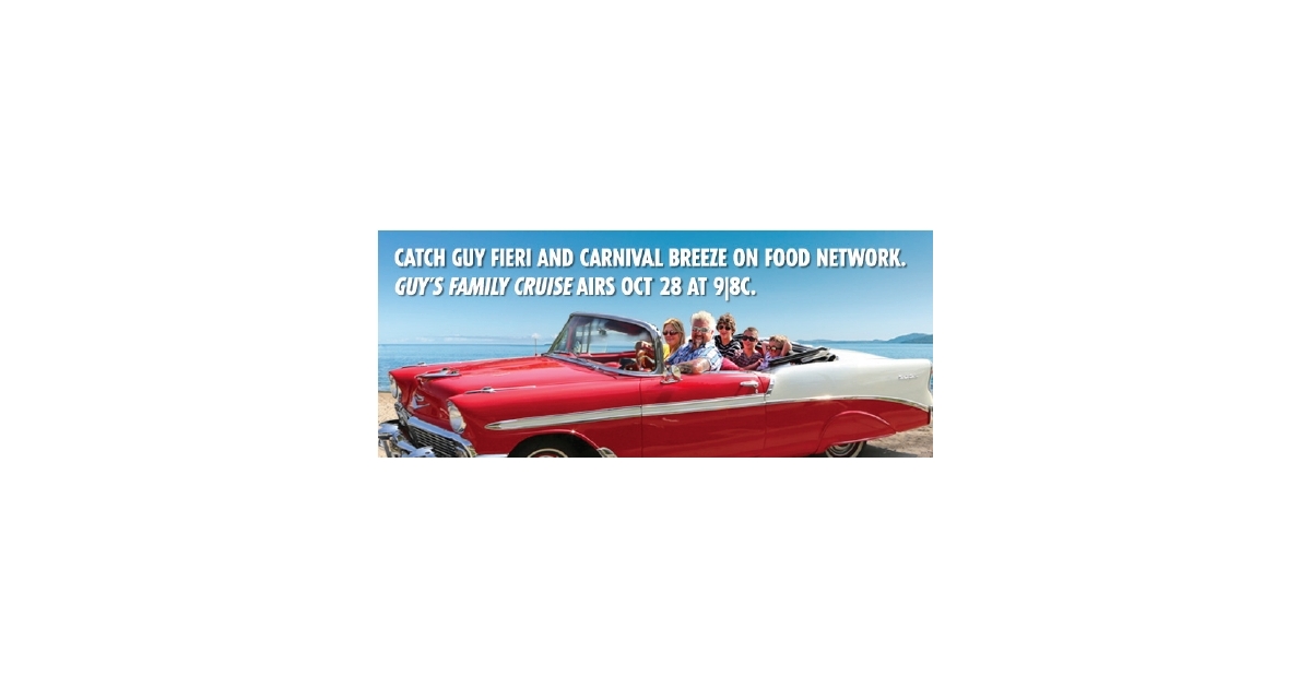 Celebrity Chef Guy Fieri Sails With Carnival Cruise Lines For Family ...