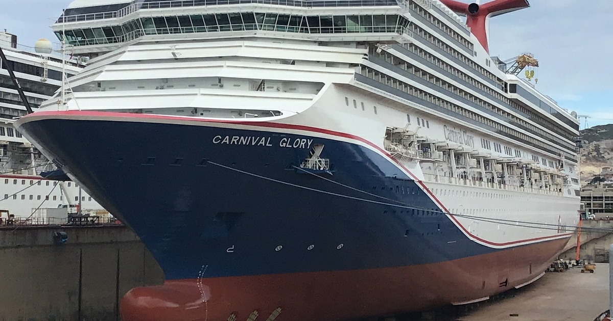 Carnival Glory Latest Ship to be Adorned with New Red, White and Blue ...