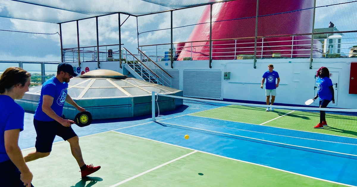 Carnival Conquest Debuts First Dedicated Pickleball Court in Carnival ...
