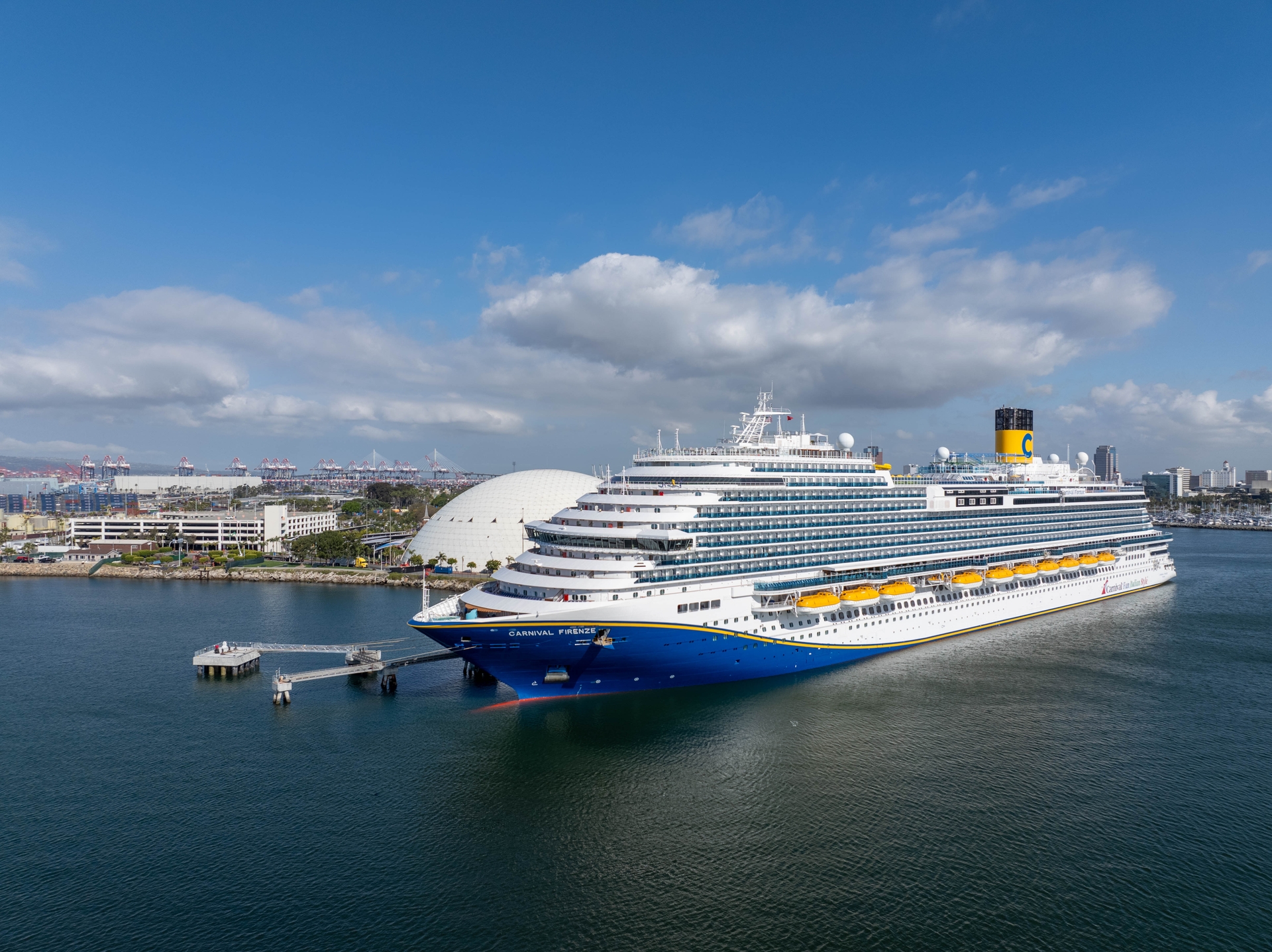 Photo | Carnival Firenze arrives in Long Beach | Carnival Cruise Line