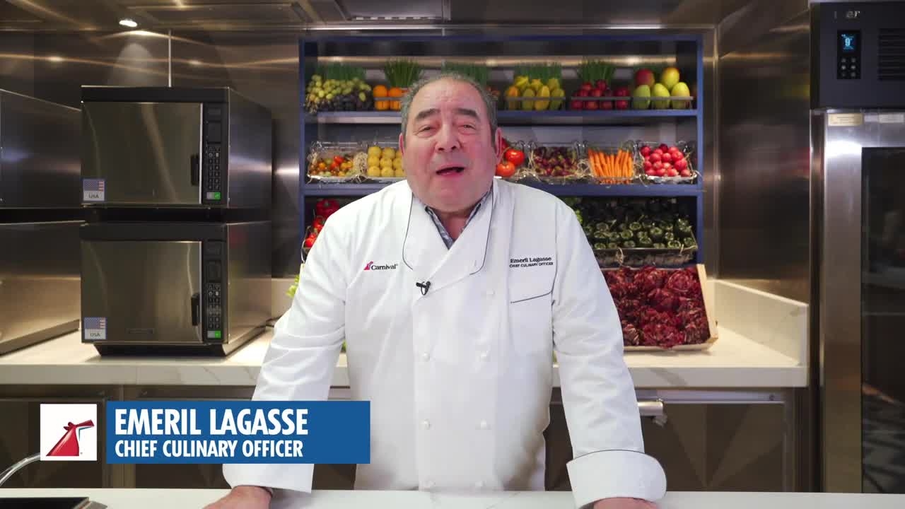 Video | Emeril Lagasse our new Chief Culinary Officer | Carnival Cruise ...
