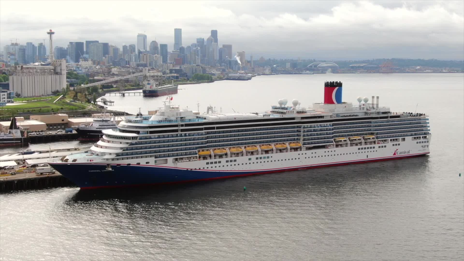 Video | Carnival Luminosa exterior b-roll in Seattle | Carnival Cruise Line