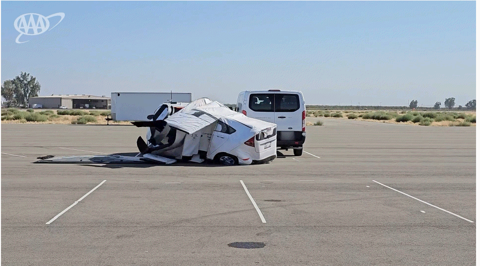 Photo | Reverse AEB testing 0224 | AAA SoCal