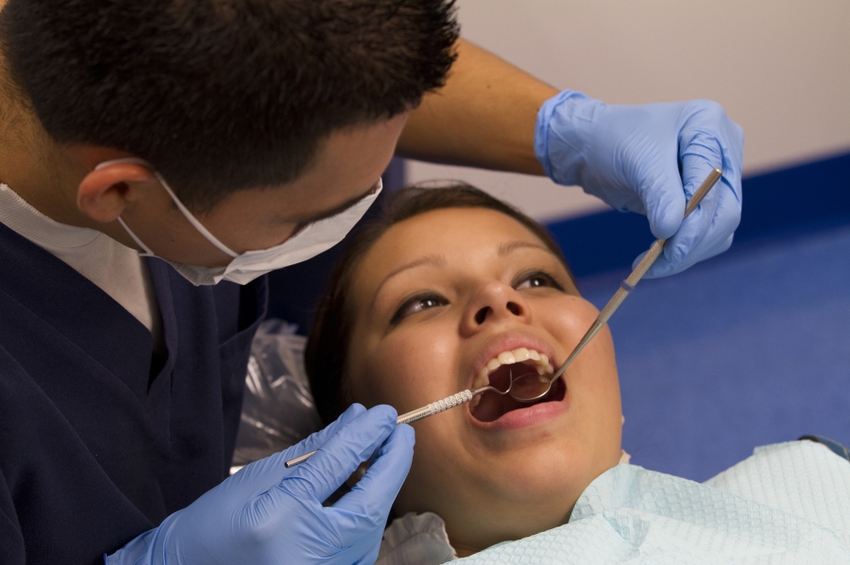 Photo | Dentist looking at teeth | American Heart Association