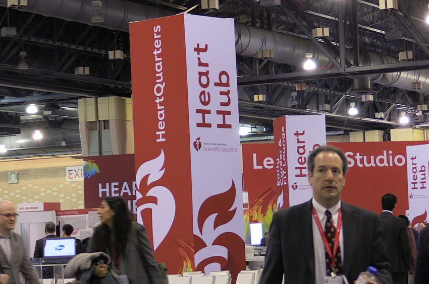 Photo | Heart hub sign in technology hall | American Heart Association