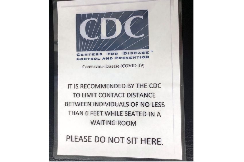 Photo | COVID-19 CDC signage | American Heart Association