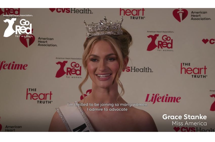 Video | Grace Stanke, Miss America 2023 at the Red Dress Concert ...