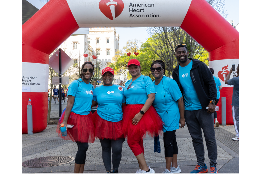 Photo | 1--Baton Rouge Heart Walk -- 5 people by sign | American Heart ...