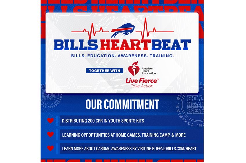 Photo | Buffalo Bills Heartbeat and AHA Live Fierce commitment to CPR ...
