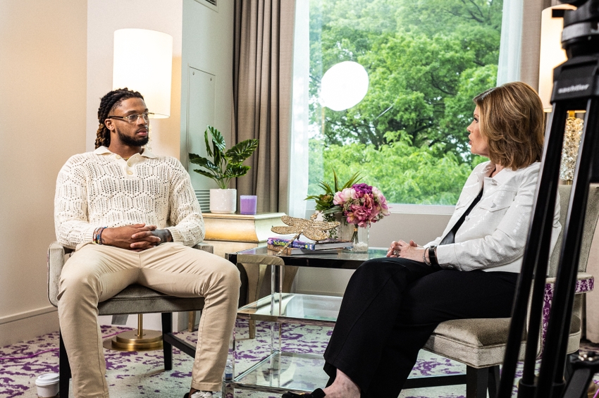 Photo | AHA's At The Heart interview with Damar Hamlin (H) | American ...