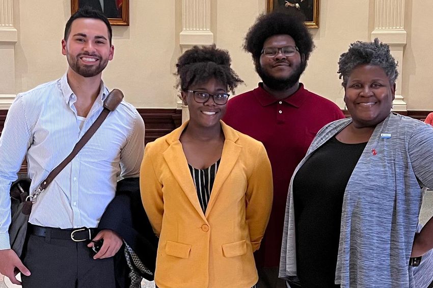 Photo | Yama and Alec at the Texas Capitol | American Heart Association