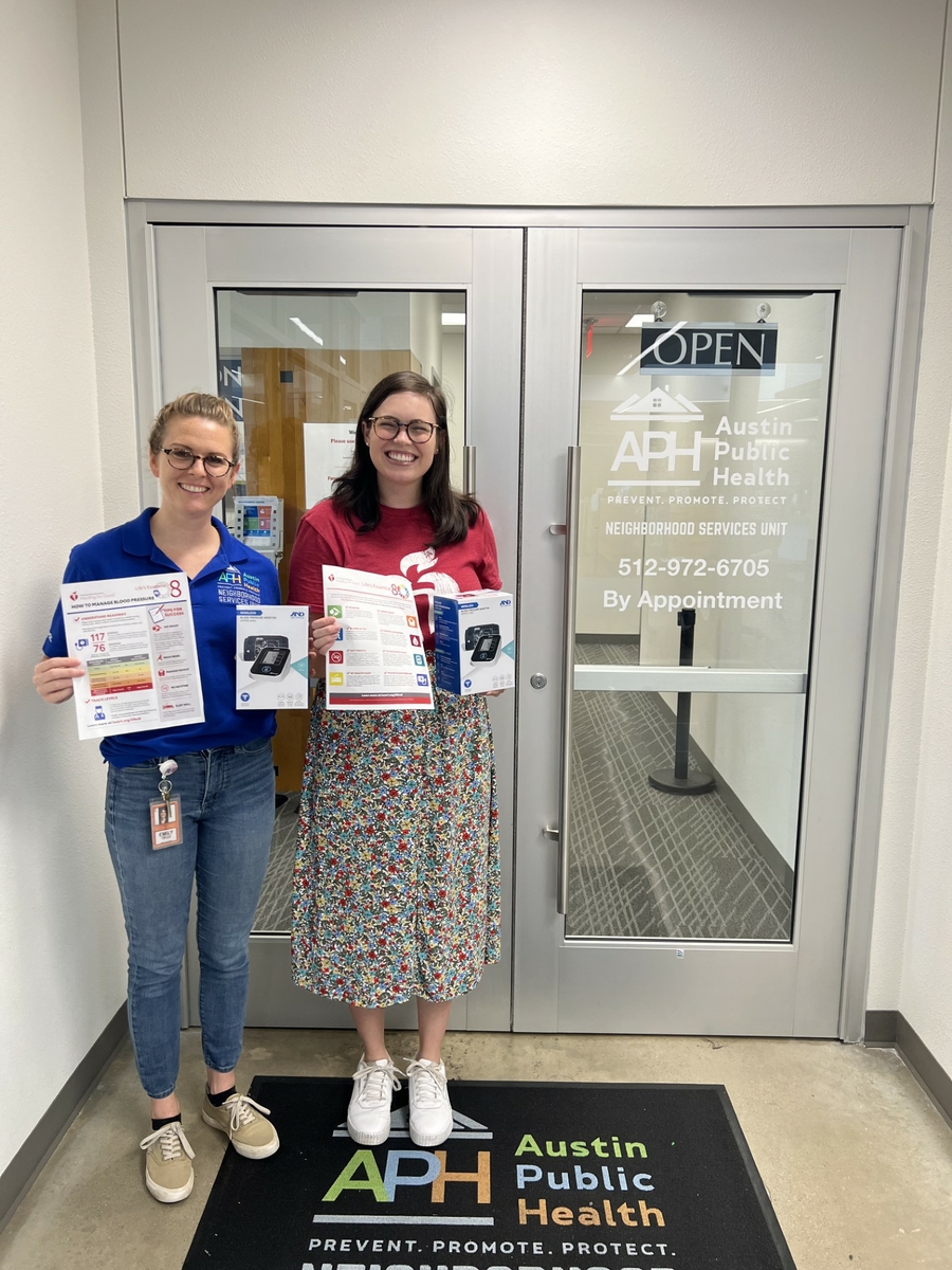 Photo | Emily Tolle from Austin Public Health and Kelsey Williams from ...