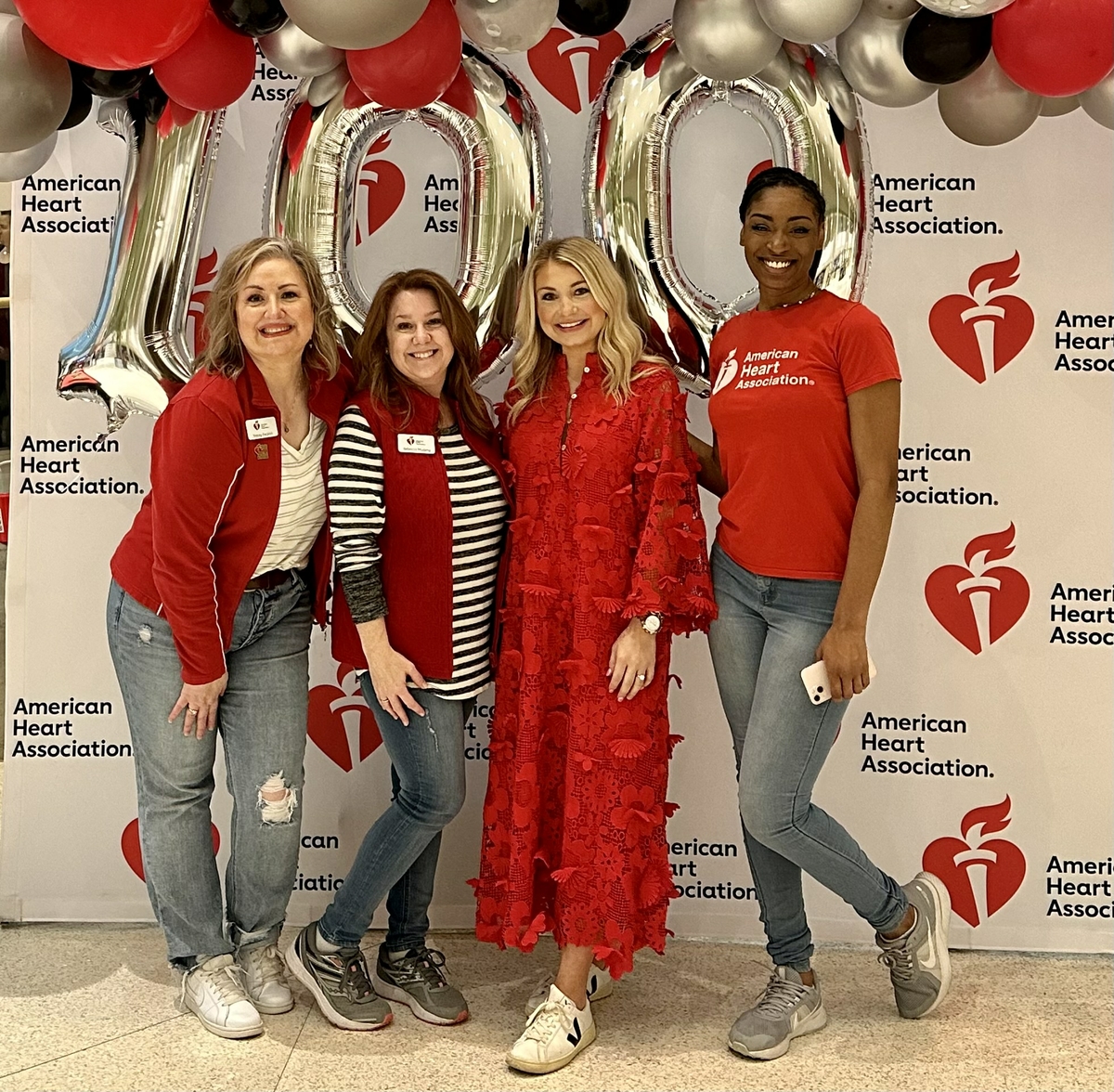 Photo | 2024 Red Out the Rink staff | American Heart Association
