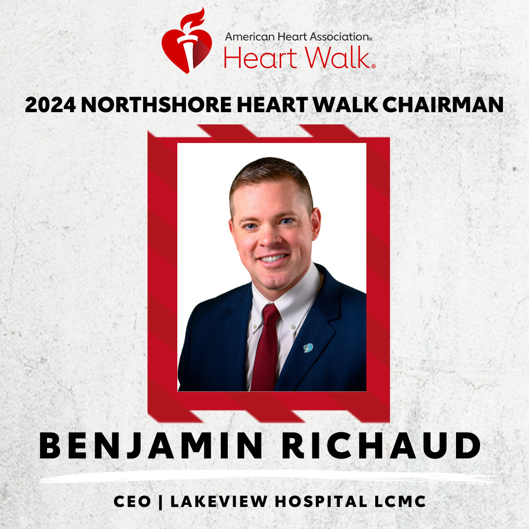 Lakeview Hospital’s Benjamin Richaud announced as 2024 Northshore Heart ...