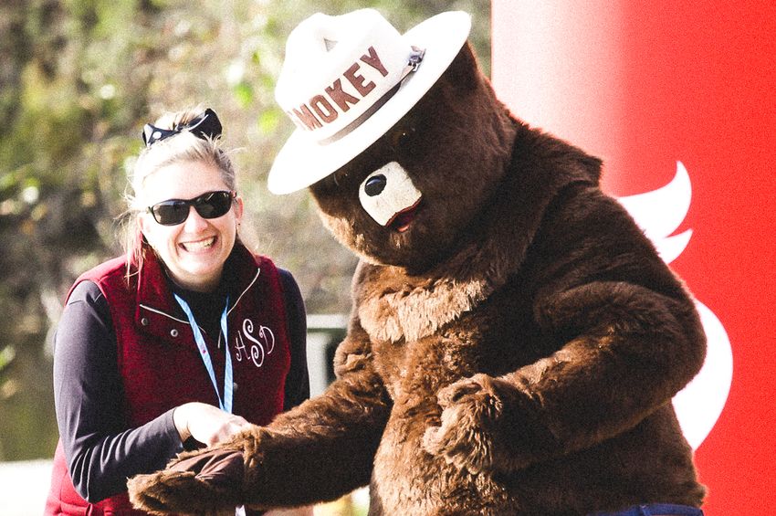Photo | Fairbanks Heart Walk walker and Smokey | American Heart Association