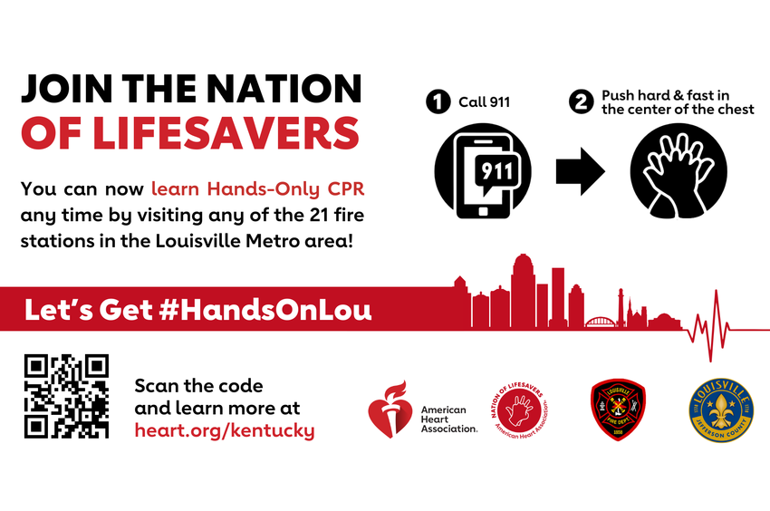 #HandsOnLou aims to turn bystanders into lifesavers through CPR & AED awareness, education ...