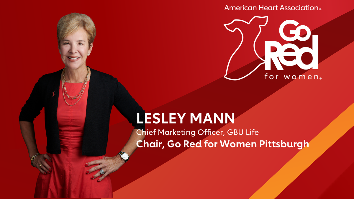 Photo | Lesley Mann Pittsburgh GRFW chair | American Heart Association