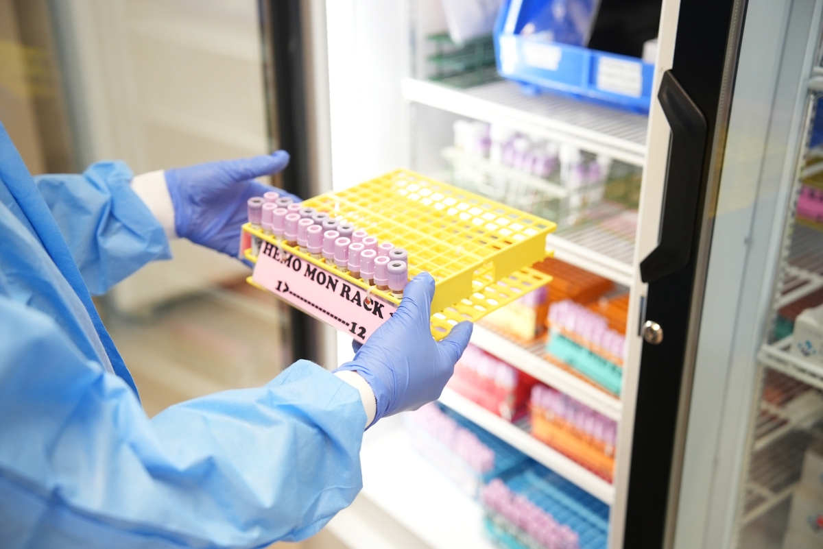 Photo | Blood vials stored in the lab | American Heart Association