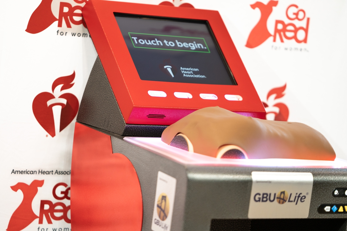 Photo | Hands-Only CPR Kiosk supported by GBU Life | American Heart ...